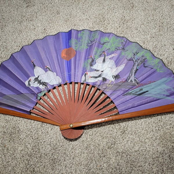 Large Japanese Fan - Etsy