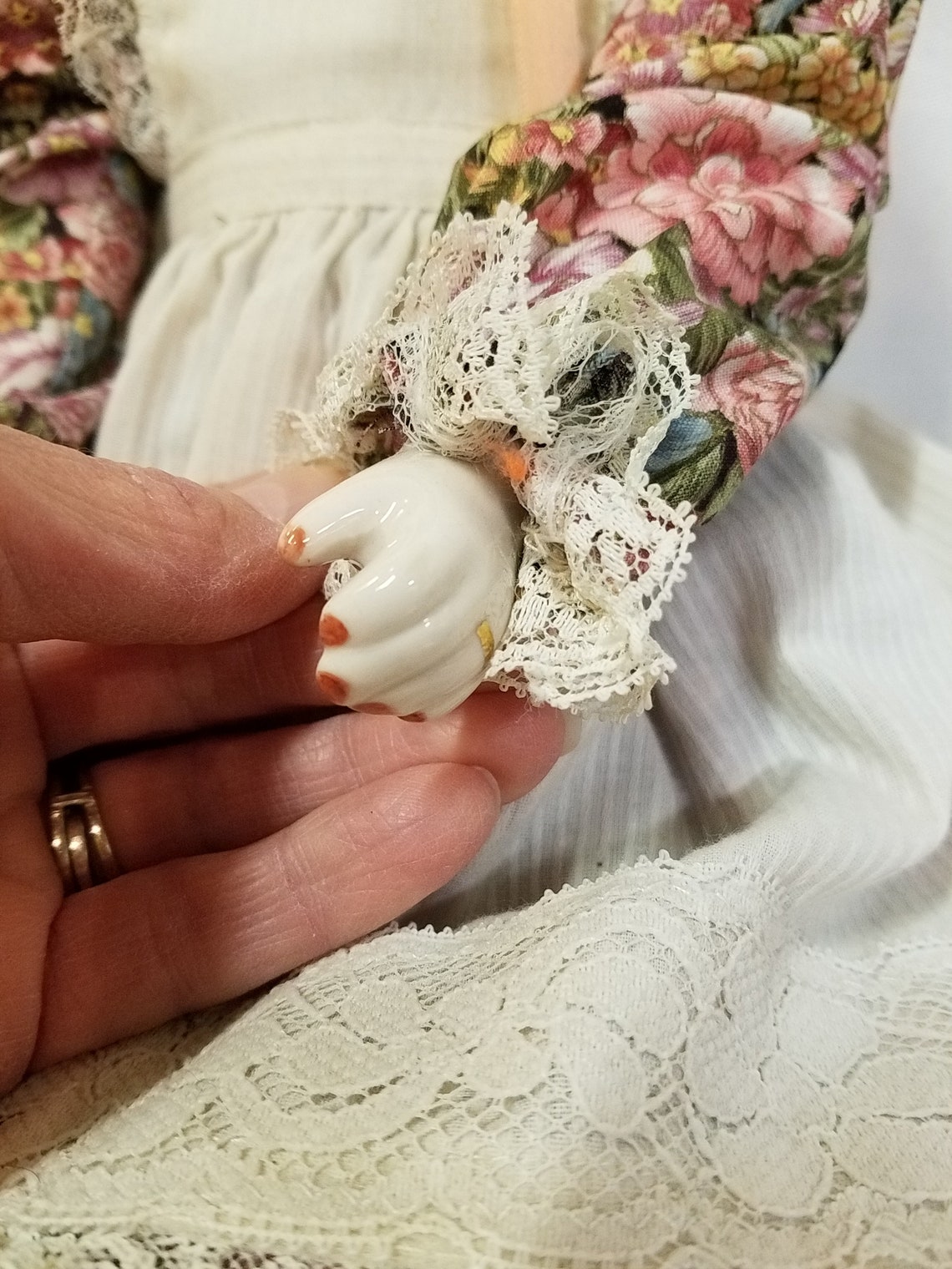 Vintage Porcelain Doll With Porcelain Arms and Legs Complete - Etsy