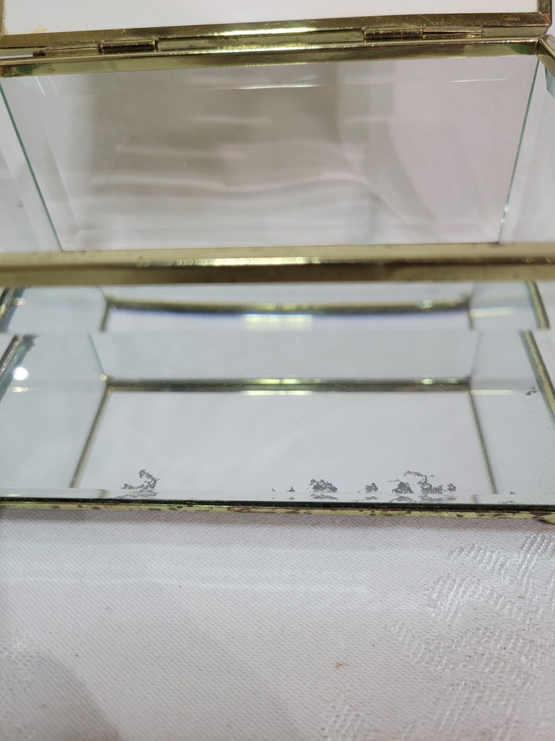 Vintage Clear Glass Soldered Box With Raphael's Cherubs - Etsy