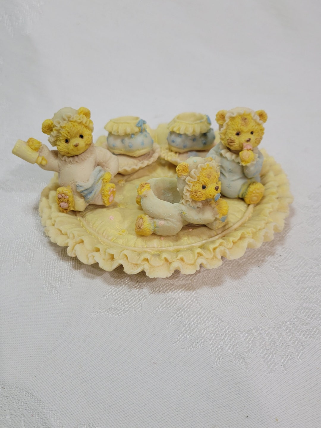 Vintage Resin Miniature 10 Piece Baby Bears Tea Set - Etsy