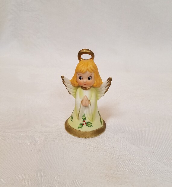 Vintage 1983 Lefton Christmas Angel Bell 02038 | Etsy