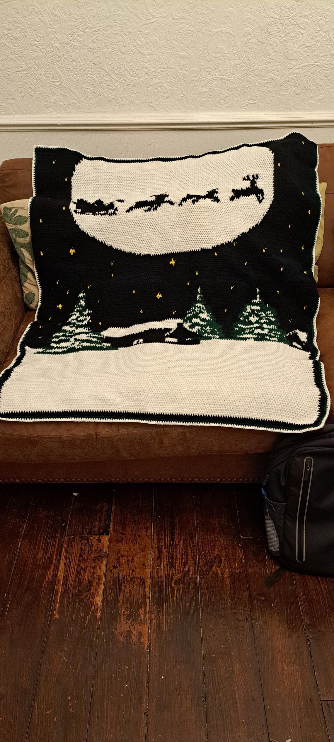 Crochet Christmas Scene Blanket - Etsy