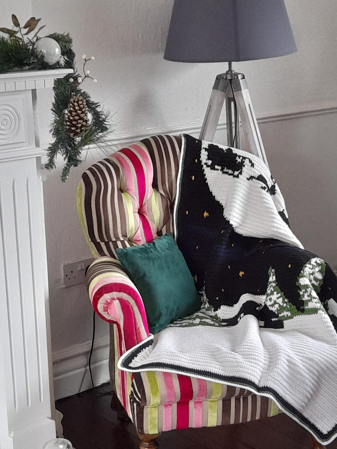 Crochet Christmas Scene Blanket - Etsy