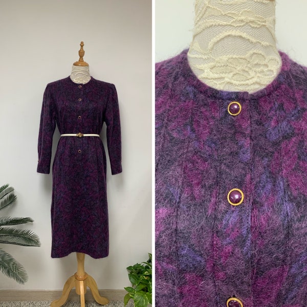 Purple Winter Dress - Etsy