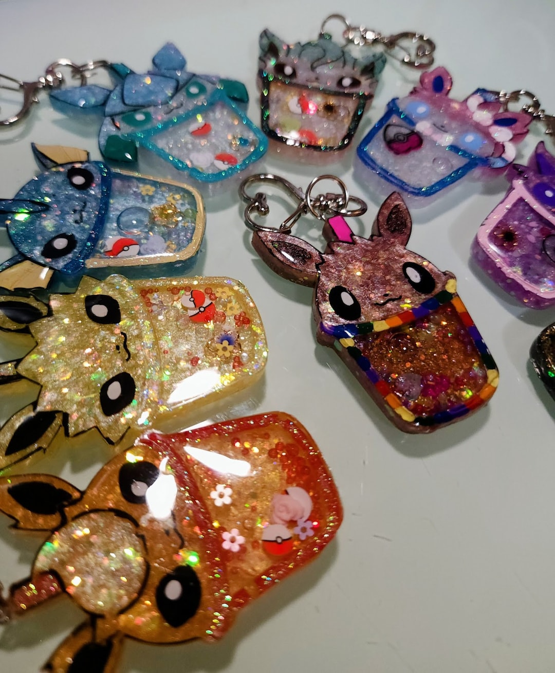 Made to Order Eeveelution Boba Pokemon Inspired for Popsocket Keychain ...