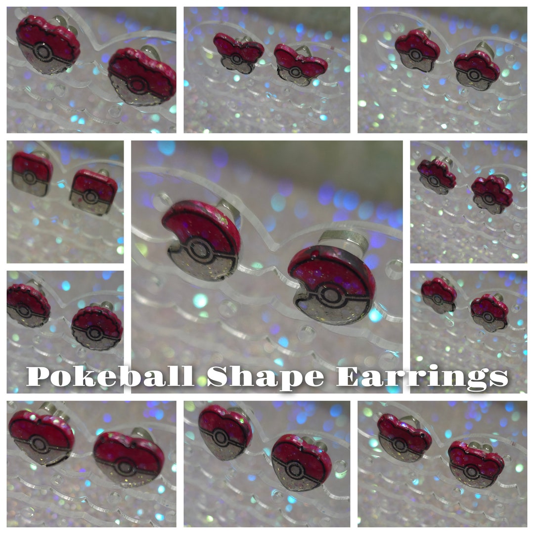 Made to Order Pokeball Pokemon Inspired Earrings - Etsy