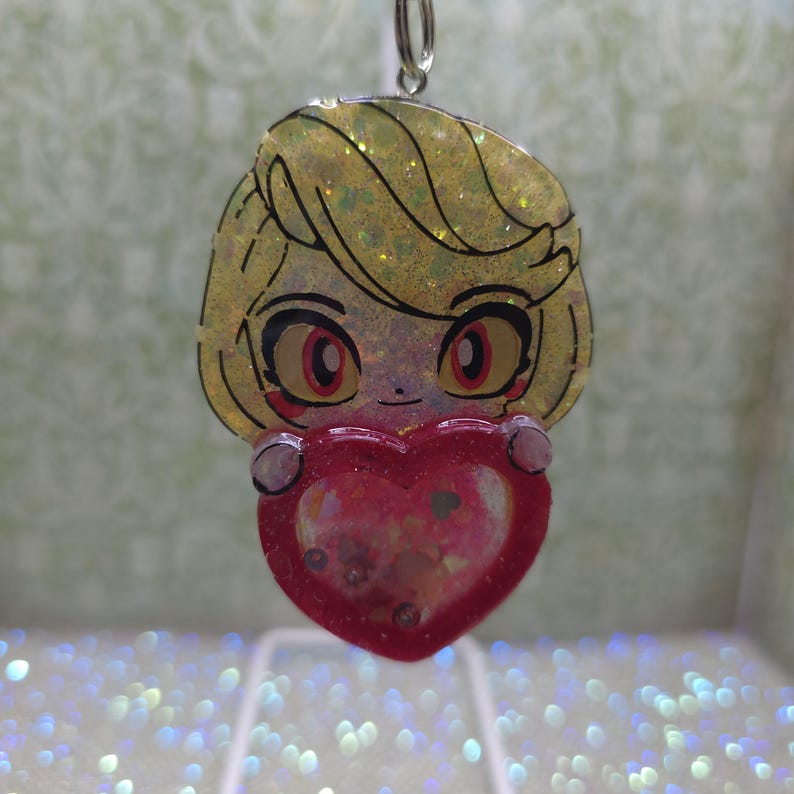 Made 2 Order Hazbin Hotel Inspired Heart Shaker Popsocket Keychain ...