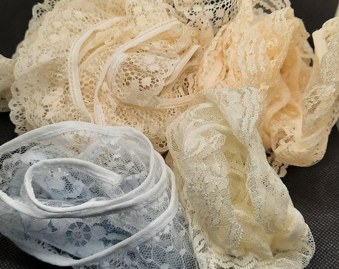 Assorted Lace Trims. Bargain Bag. DIY Supplies - Etsy