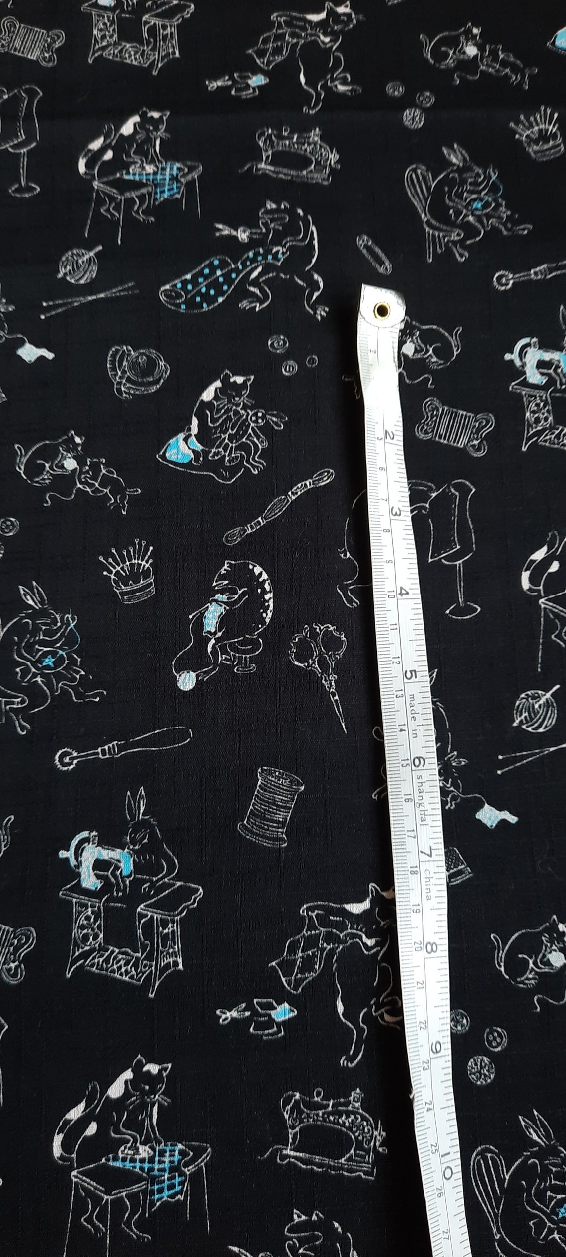 Choju Jinbutsu Gig. Scrolls of Frolicking Animals Pattern. Japanese Fabric.japanese Cotton ...