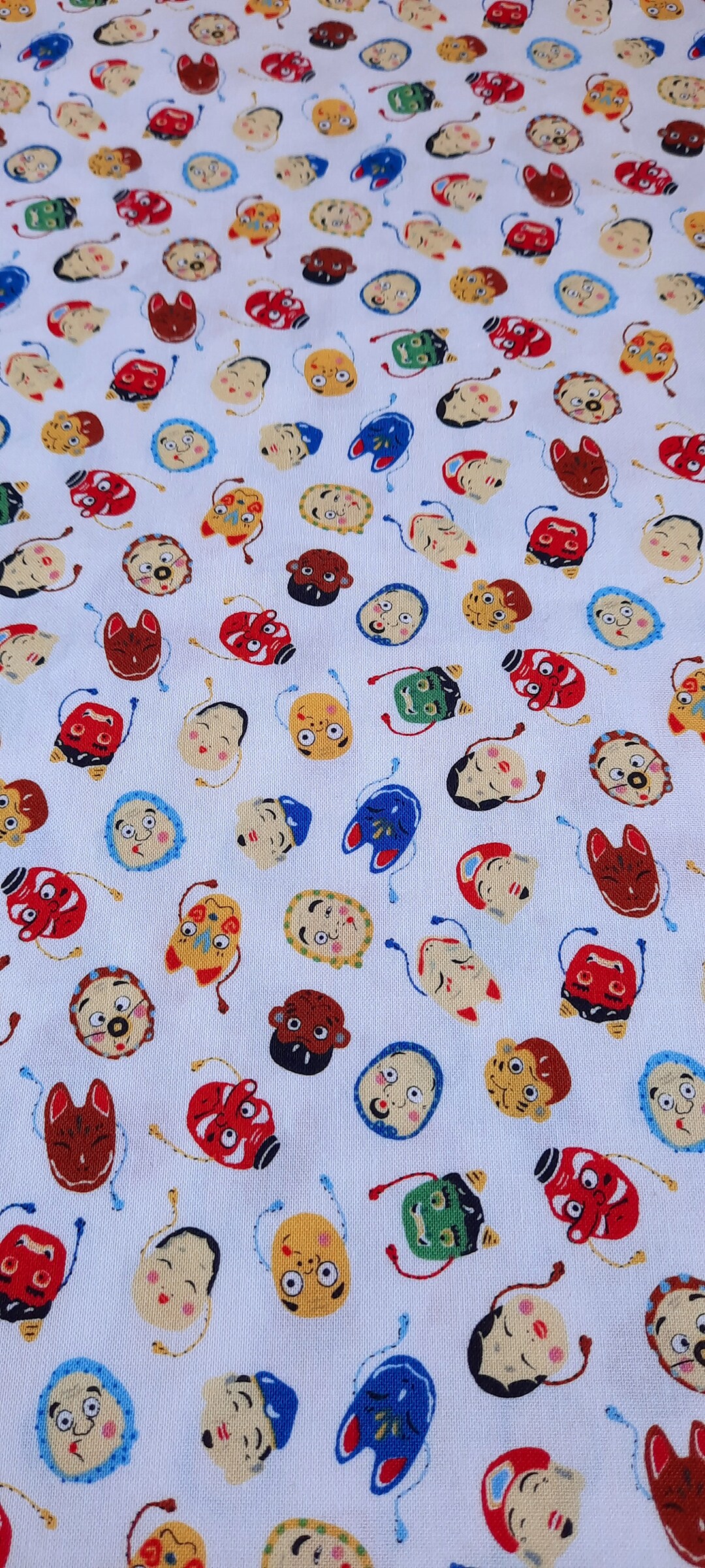 Last Piece. Mask. Japanese Print Fabric Mask. Omen. off White. Japanese ...