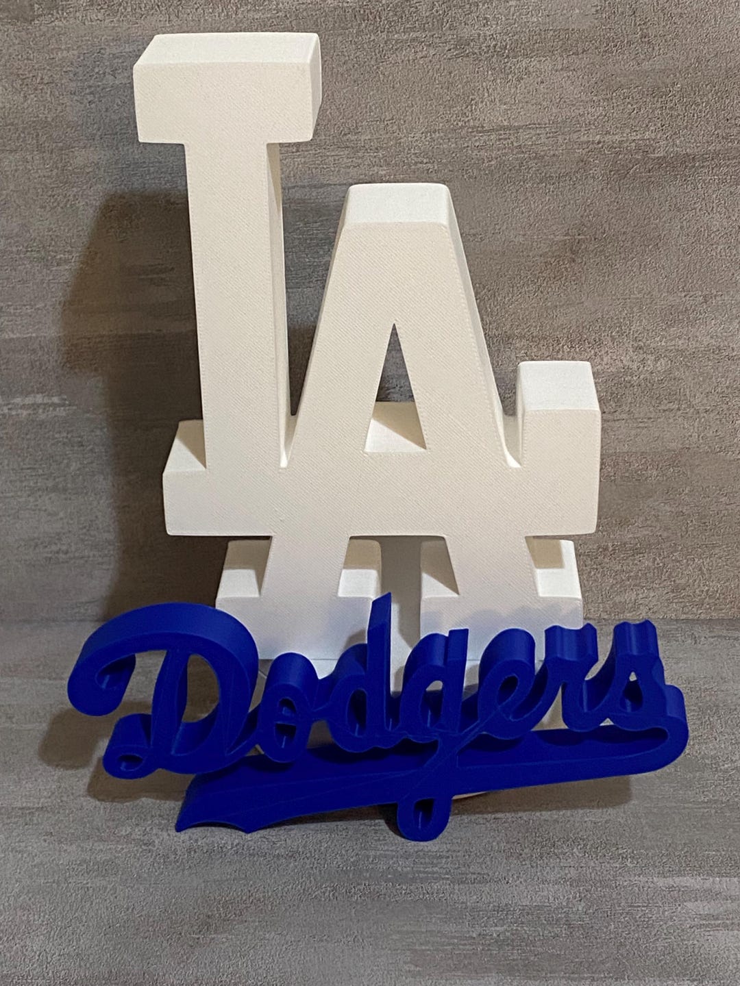 Los Angeles Dodgers 3d Prints La Logo and Dodgers Word 3d Print Decor ...