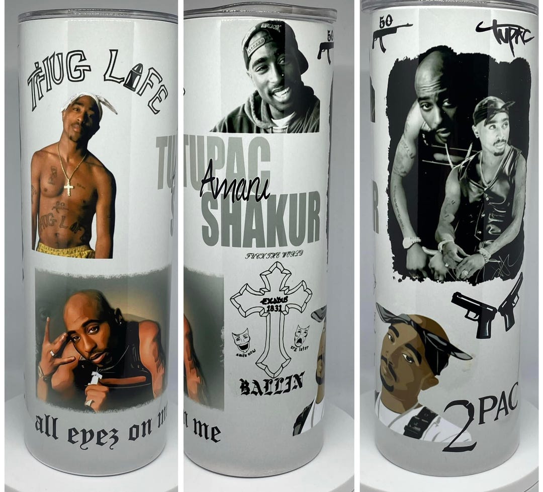 2pac Sublimation Tumbler Wrap Silhouette Studio File Png - Etsy Australia