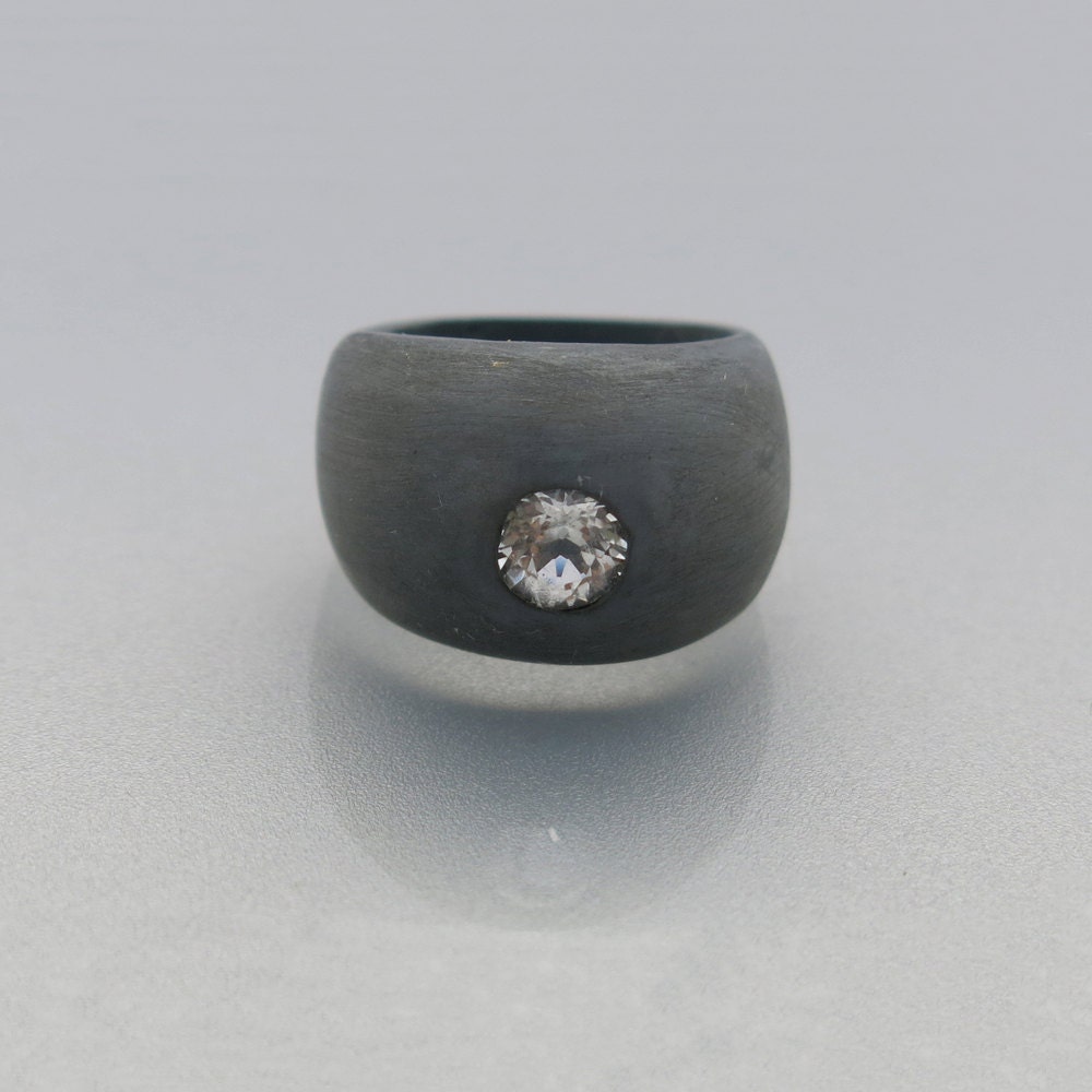 Sterling Silver Statement Ring Gemstone Statement Ring White - Etsy