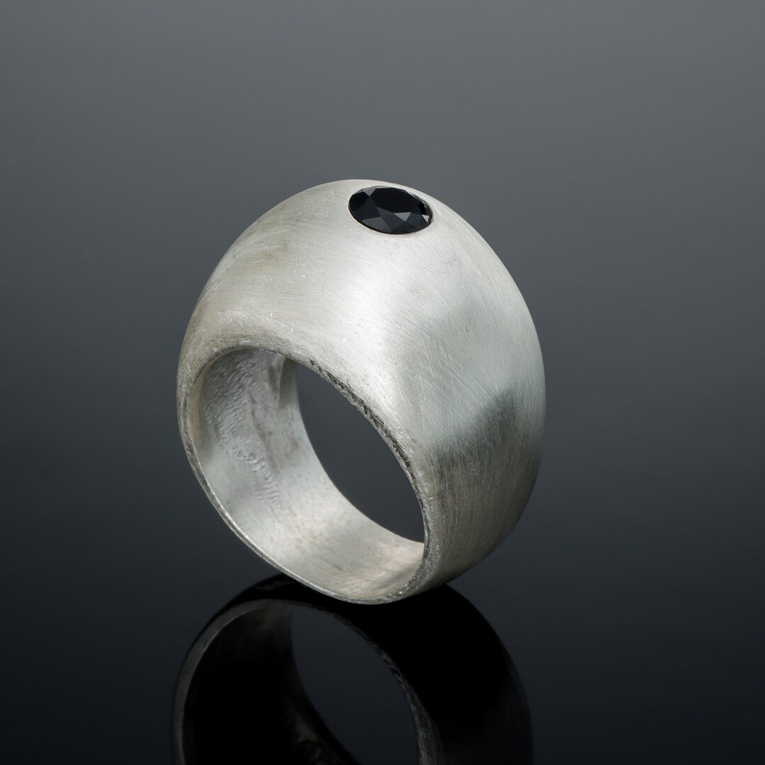 Gemstone Statement Ring, Cocktail Ring, Black Stone Ring, Unique ...