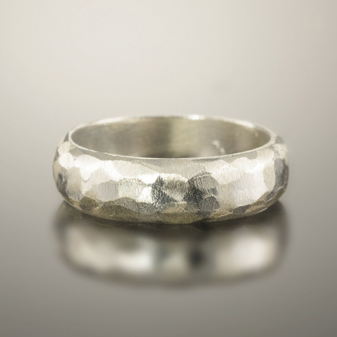 Men Ring, Wide Band Ring, Men Wedding Ring, Faceted Ring, Men Wedding ...
