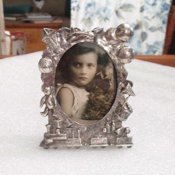 Silver Plate Baby Picture Frame - Etsy