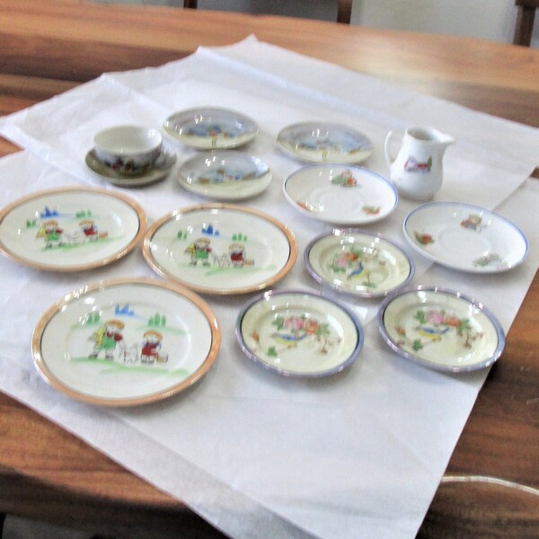 Antique Childs Tea Set - Etsy
