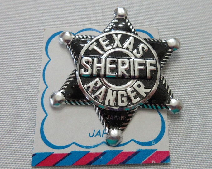 Antique- Toy- Texas Ranger- Badge- Tin- Cowboy- 1950's TV- MCM ...