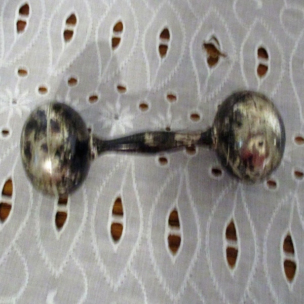 Sterling Baby Rattle - Etsy