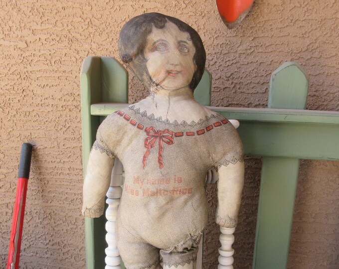 Antique- Doll- Rare- Cloth- Miss Malto Rice- Advertising- Collector ...