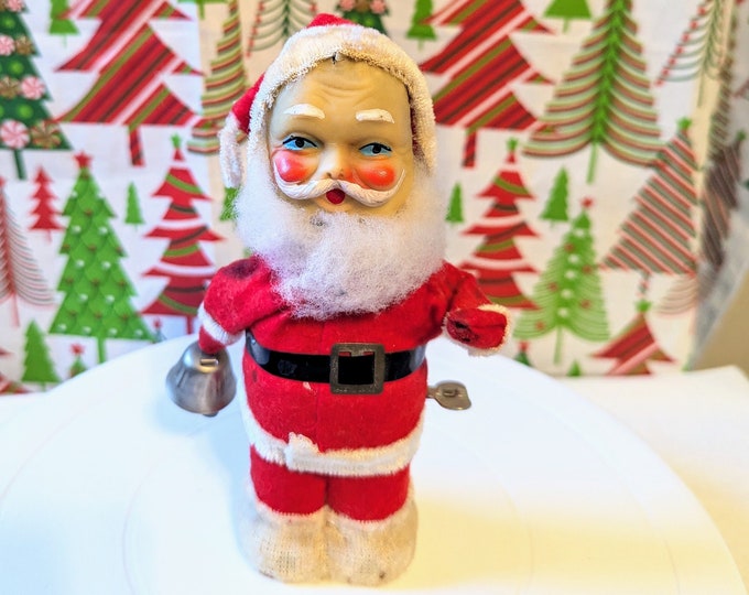 Rare- Vintage - Santa- Mechanical- Toy- Collector- Holiday- Decoration ...