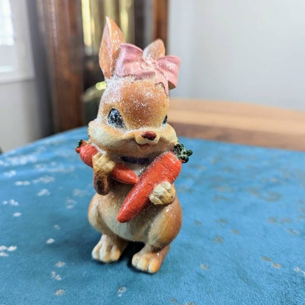 Shabby Chic Resin Bunny - Etsy
