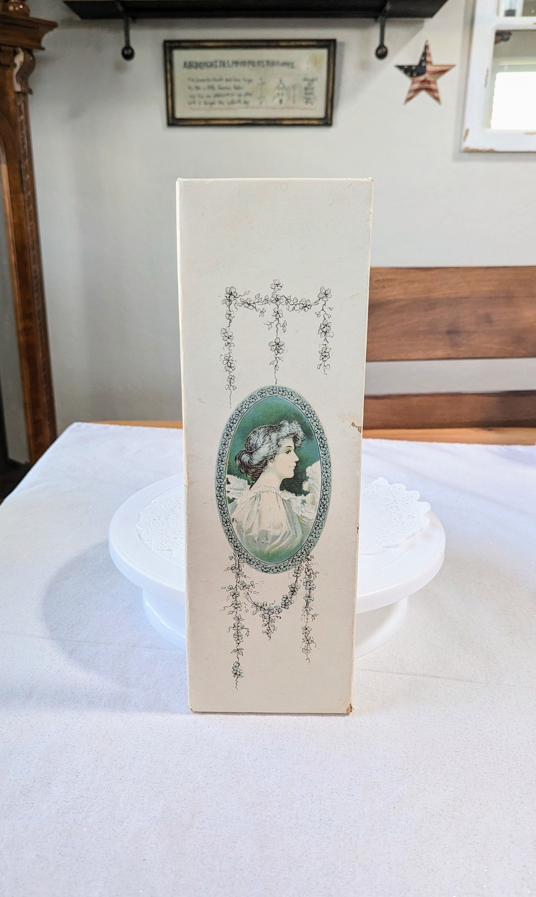 Antique- Box- Victorian- Edwardian- Woman- Candy- Gift - Shabby Chic ...