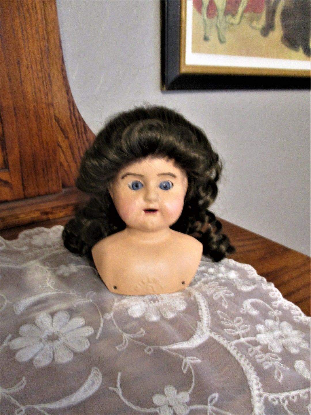 Antique- Doll- Minerva- German - Tin - Lover- Collector- Gift ...