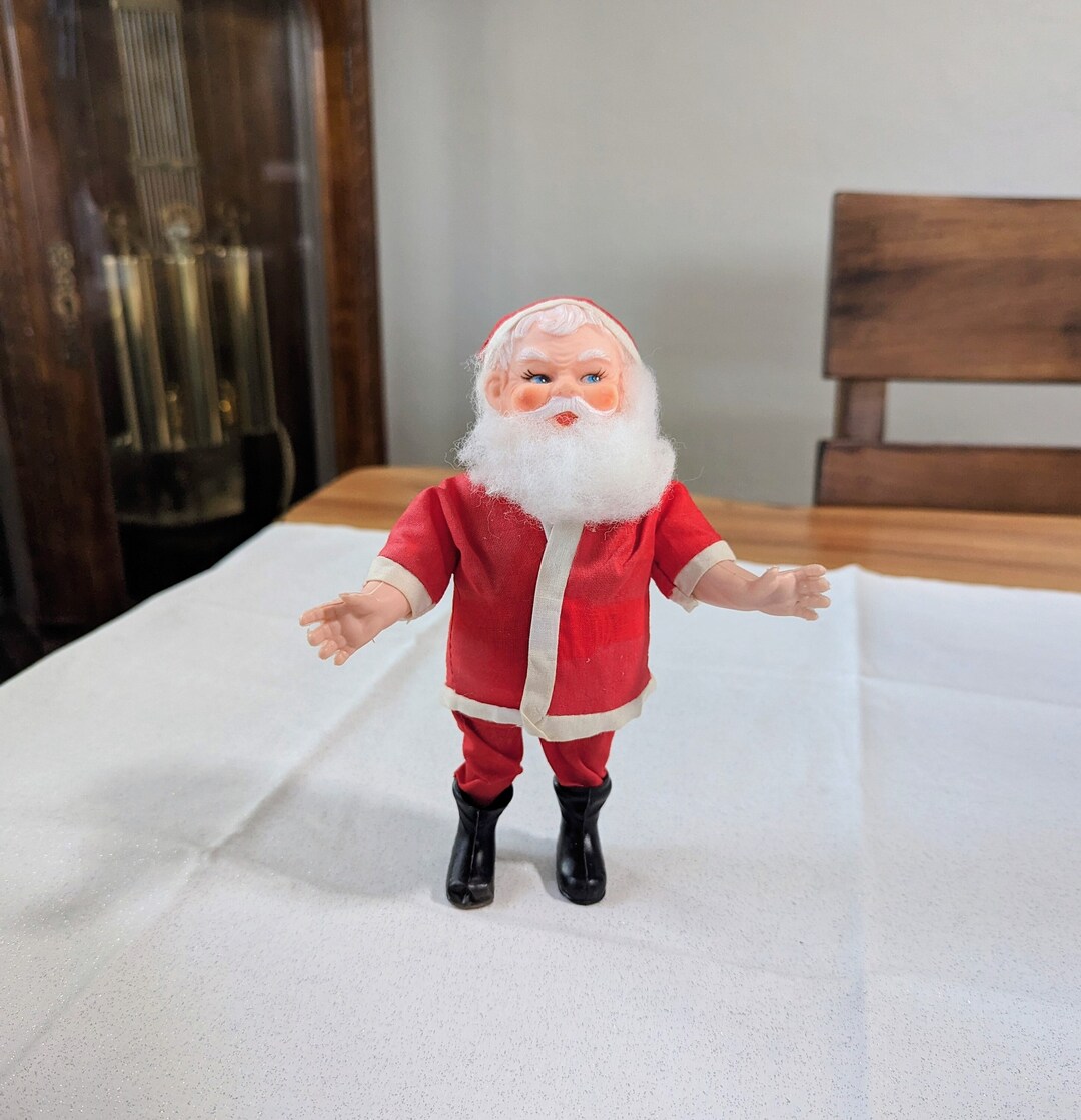 Santa- Vintage- Plastic- Mid Century- MCM- Mid Mod- Christmas- Holiday ...