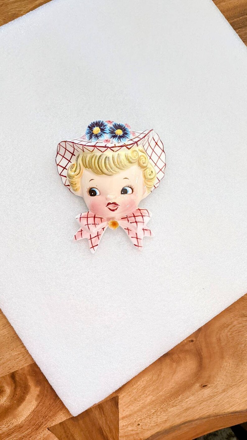 Vintage Lefton Miss Dainty 1950 MCM Mid Century Kitschy - Etsy