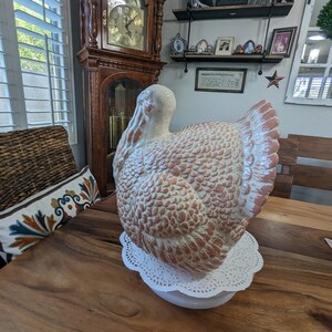 Vintage Terracotta Turkey Heavy Large Thanksgiving Christmas Holiday ...