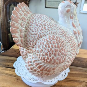 Vintage Terracotta Turkey Heavy Large Thanksgiving Christmas Holiday ...