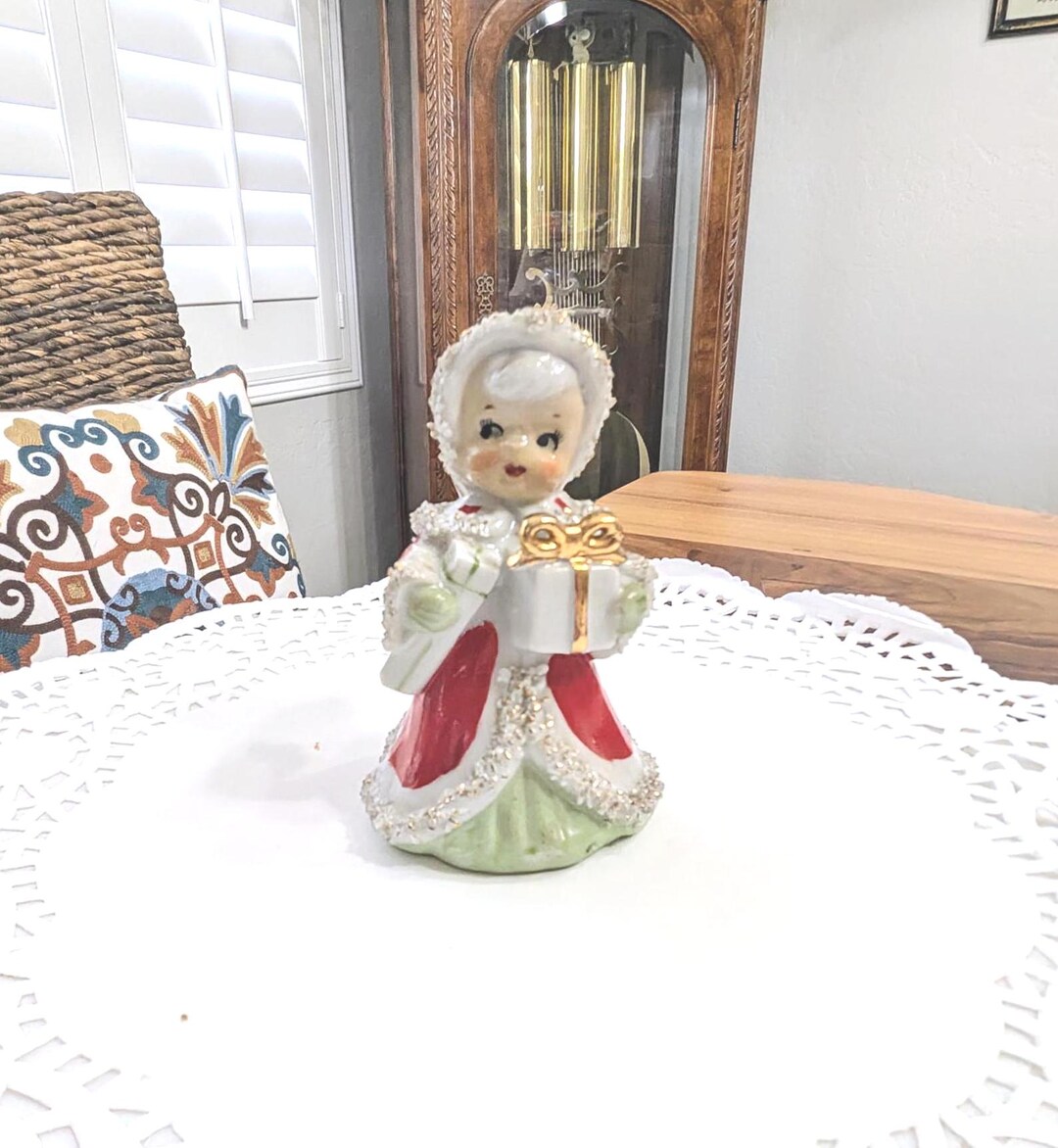 Rare- Vintage- 1950s- Lefton- Angel- Bell- Christmas- Holiday- Decor ...