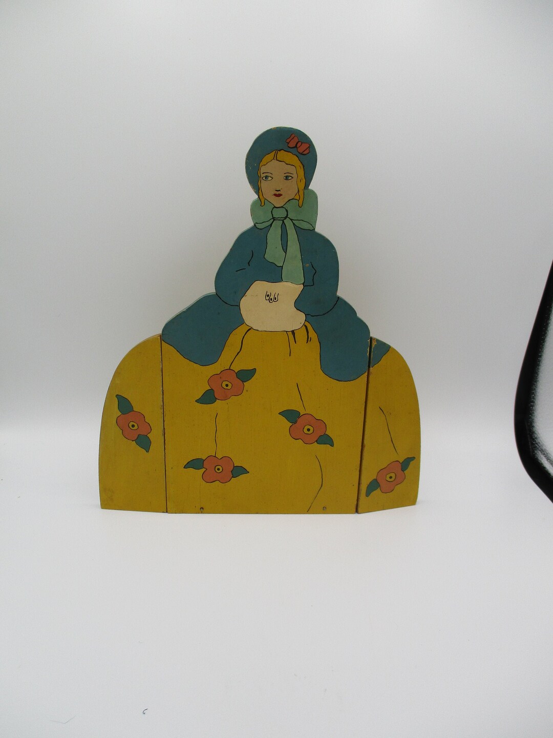 Rare- Antique- Folk Art - Spool Holder- Sewing- Seamstress- Accessories ...