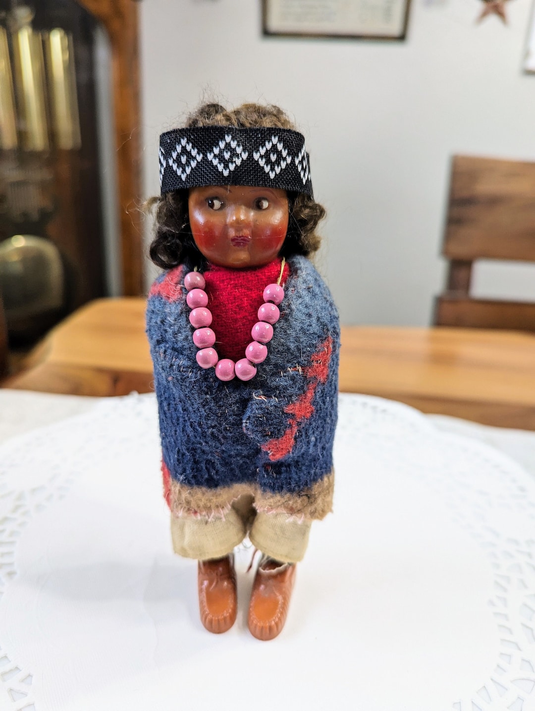 Antique- Doll- Skookum- Indian- Native American- MCM- 1950's- Collector ...