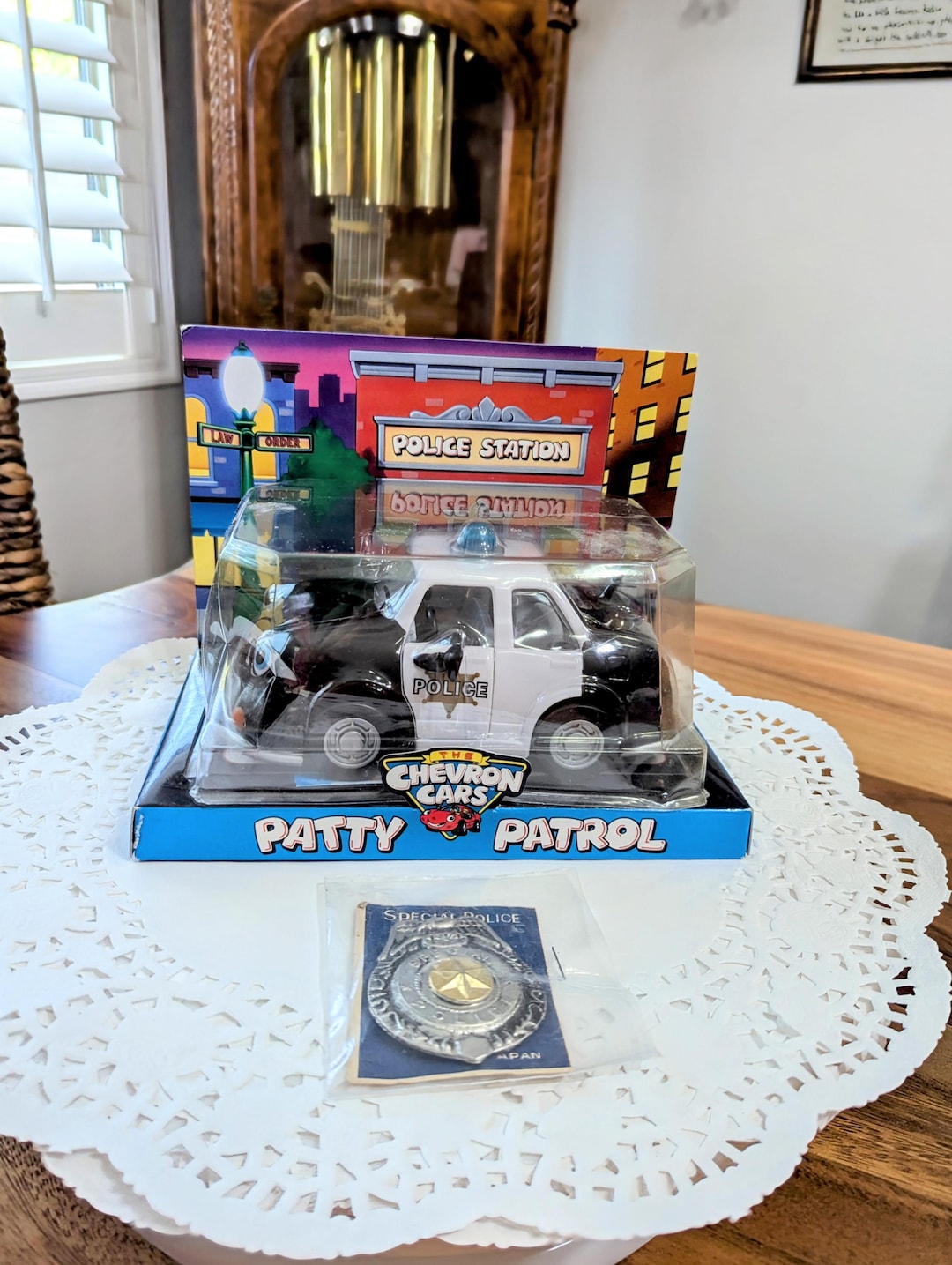 Vintage- Toy- Police- Car- Badge- Collector- Gift- Cop- Law Enforcement ...