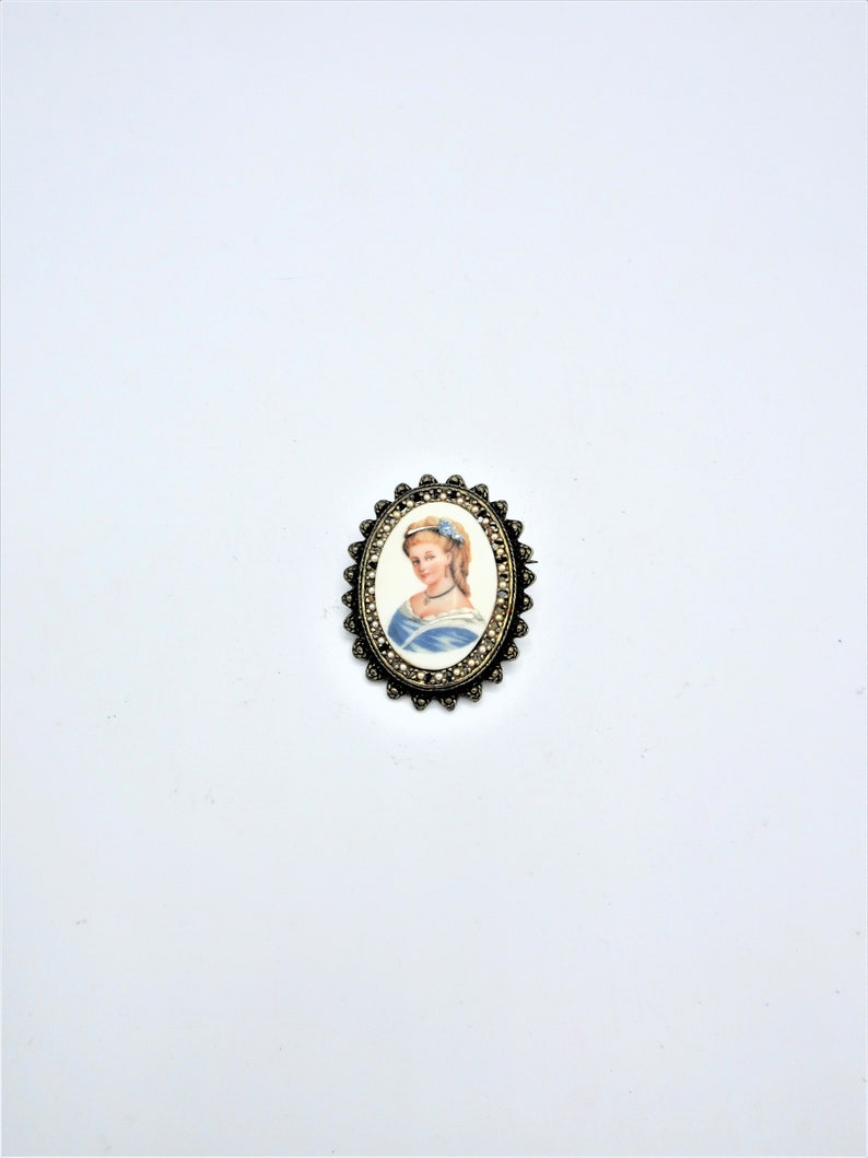 Vintage Limoges Brooch Pin French Porcelain France Hand - Etsy