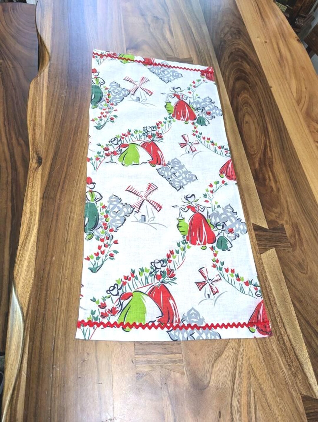 Vintage- Table- Runner- 1950s- Mid Century- MCM- Kitchen- Table - Décor ...