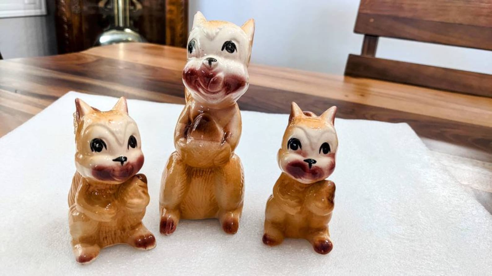Vintage Squirrels- Chipmunks- Ceramic- Set- Mom Babies- Anthropomorphic ...