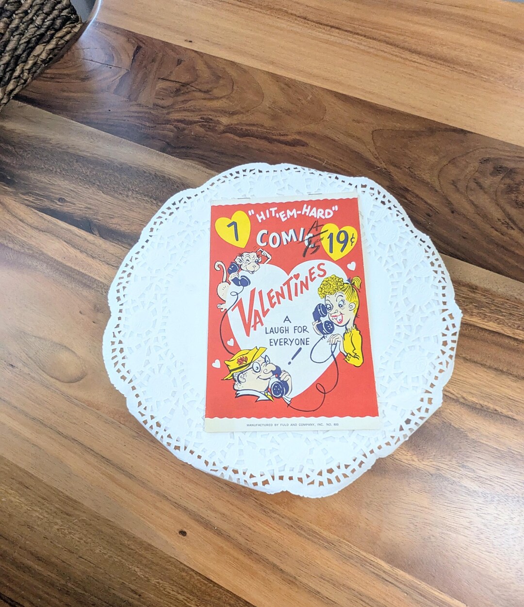 Vintage -valentines- Comic- Craft- Scrap Booking- Lot- Antique- Retro ...