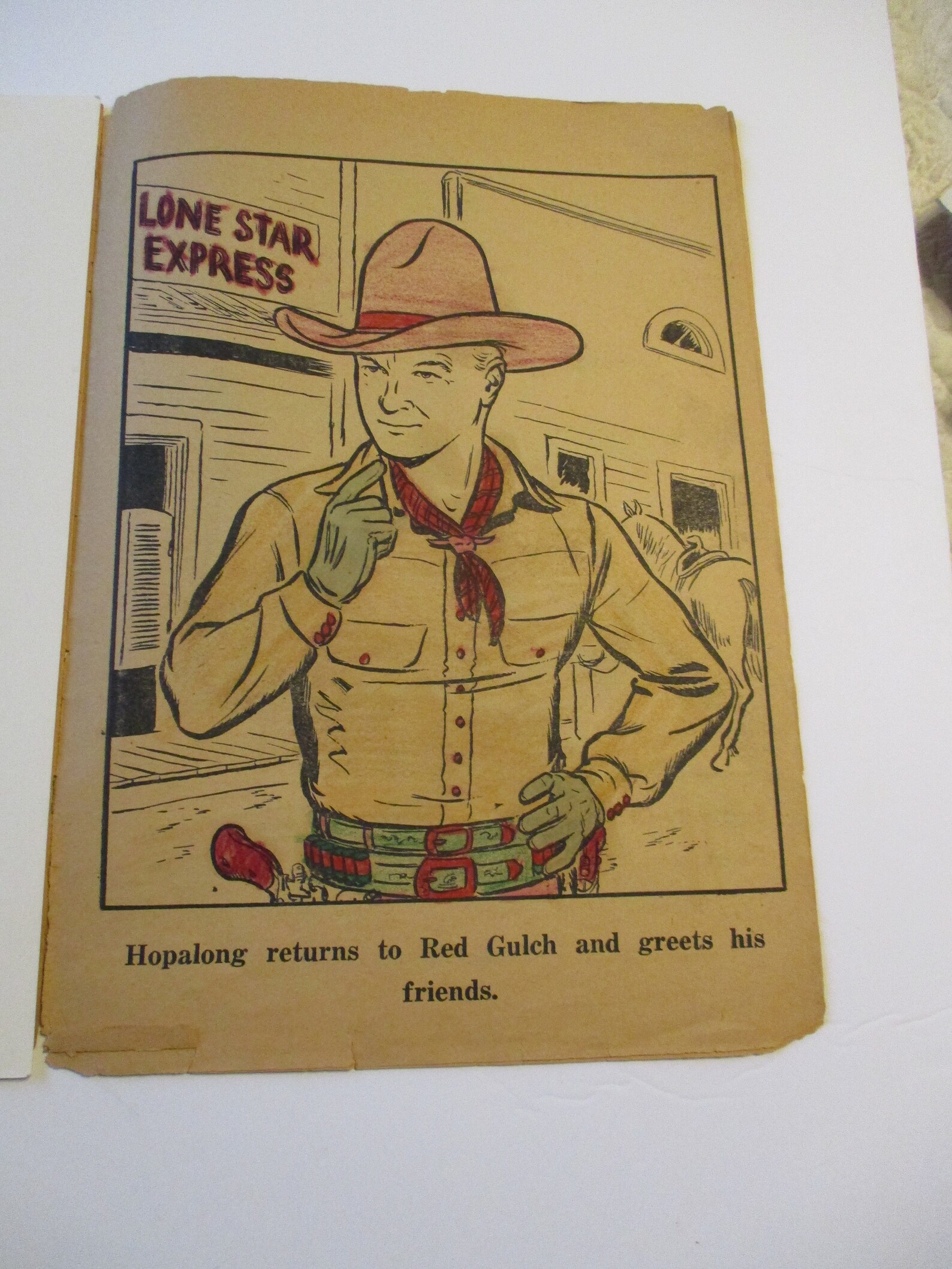 Antique Cowboy Hopalong Cassidy Book Cowboy Lover TV | Etsy