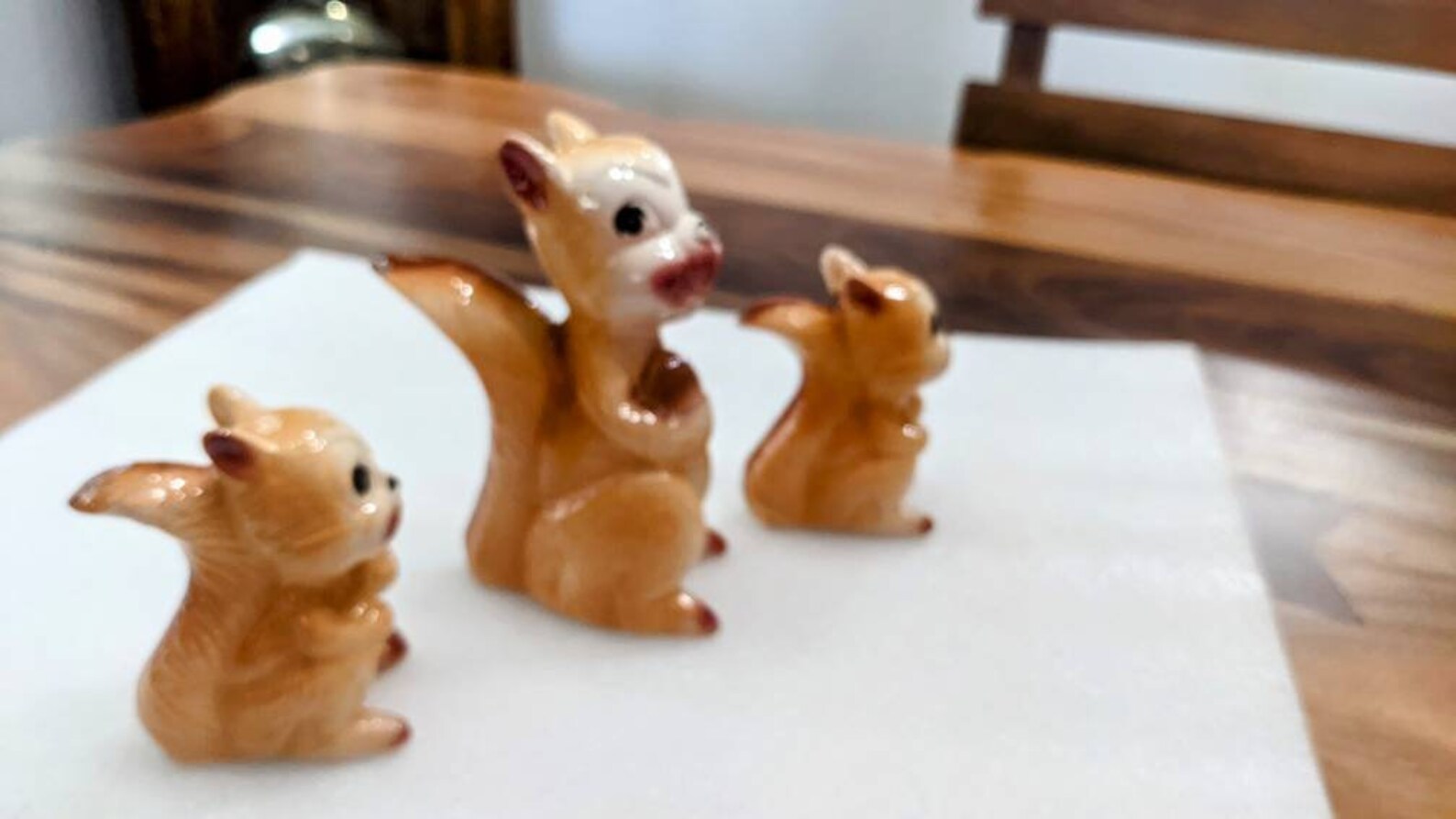 Vintage Squirrels- Chipmunks- Ceramic- Set- Mom Babies- Anthropomorphic ...