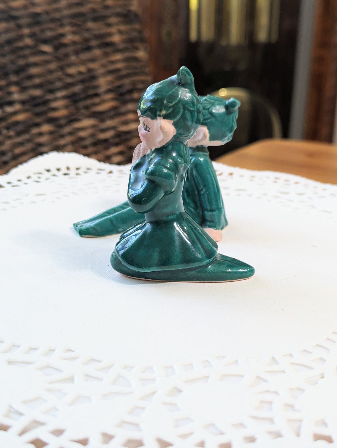 Vintage- Elves- Pixies- Kitsch- Christmas- Holiday- Pair- Decor ...