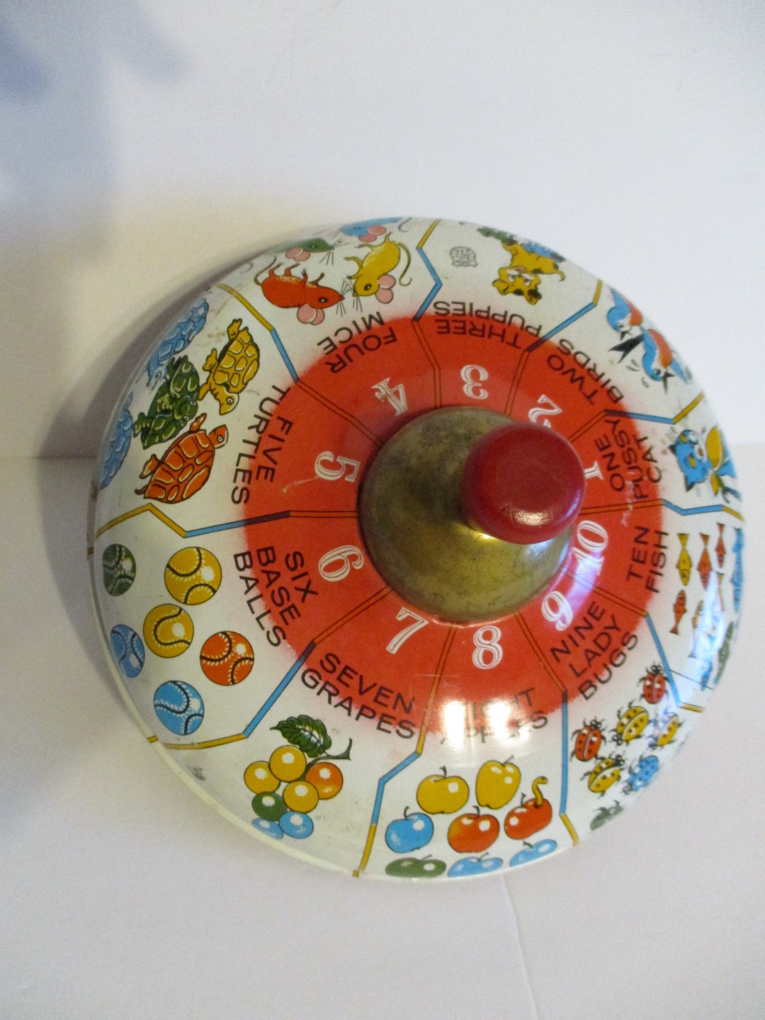Tin -toy- Vintage- Antique- Spinner- Chein- Top- Gift - Collector- Gift ...
