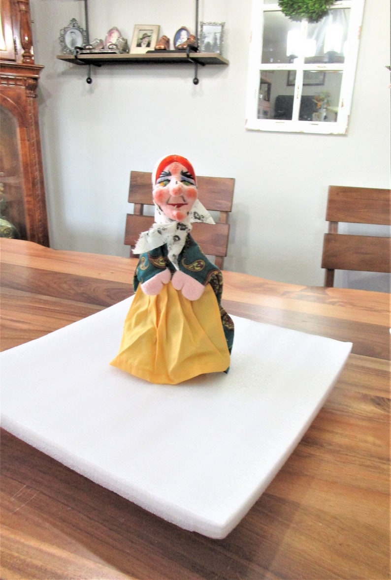 Vintage Doll Puppet Witch Grandma Handmade Artist Hand - Etsy
