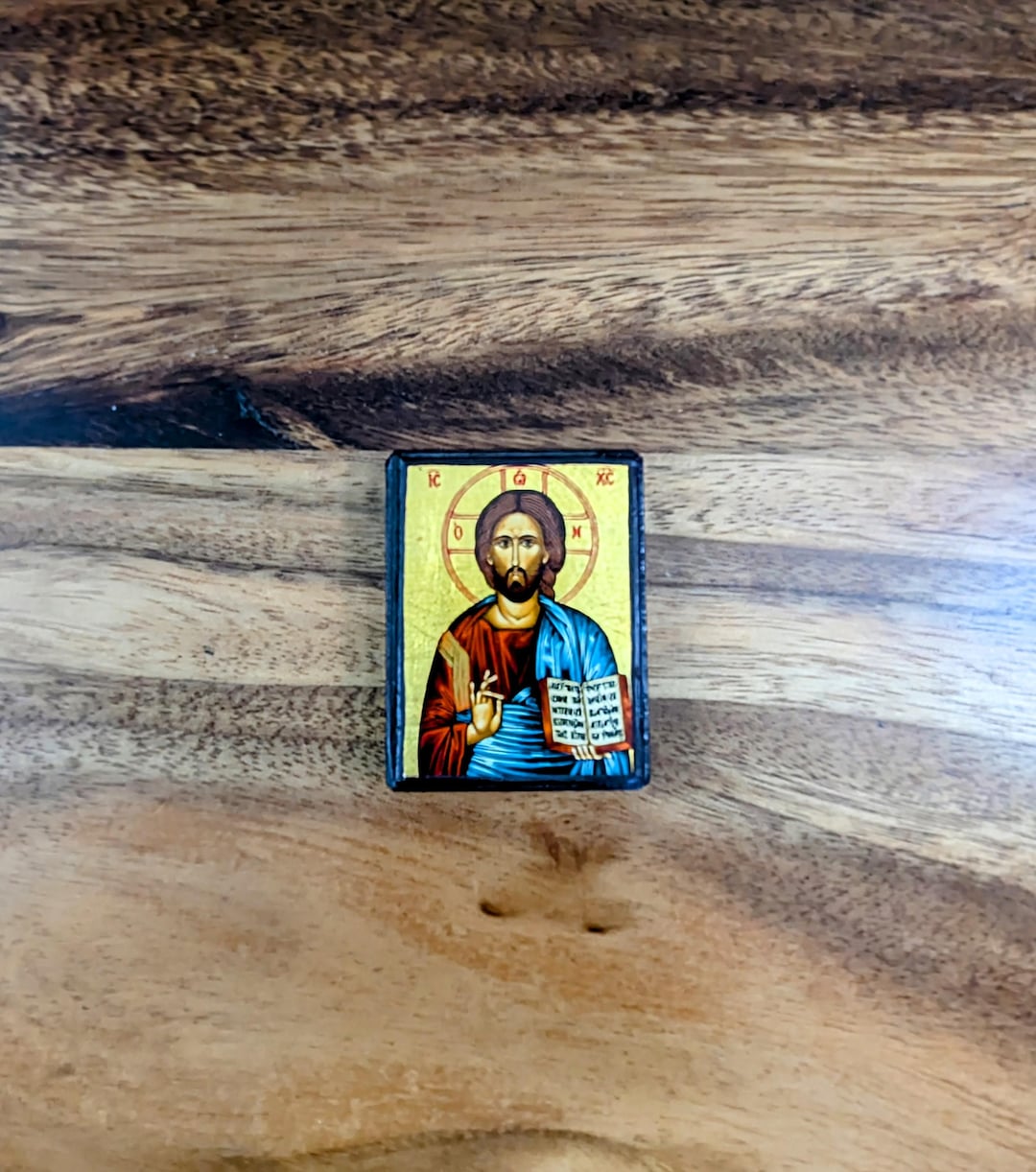 Vintage- Antique- Jesus- Christ- Religious- Icon- Wood- Olivia Stella ...