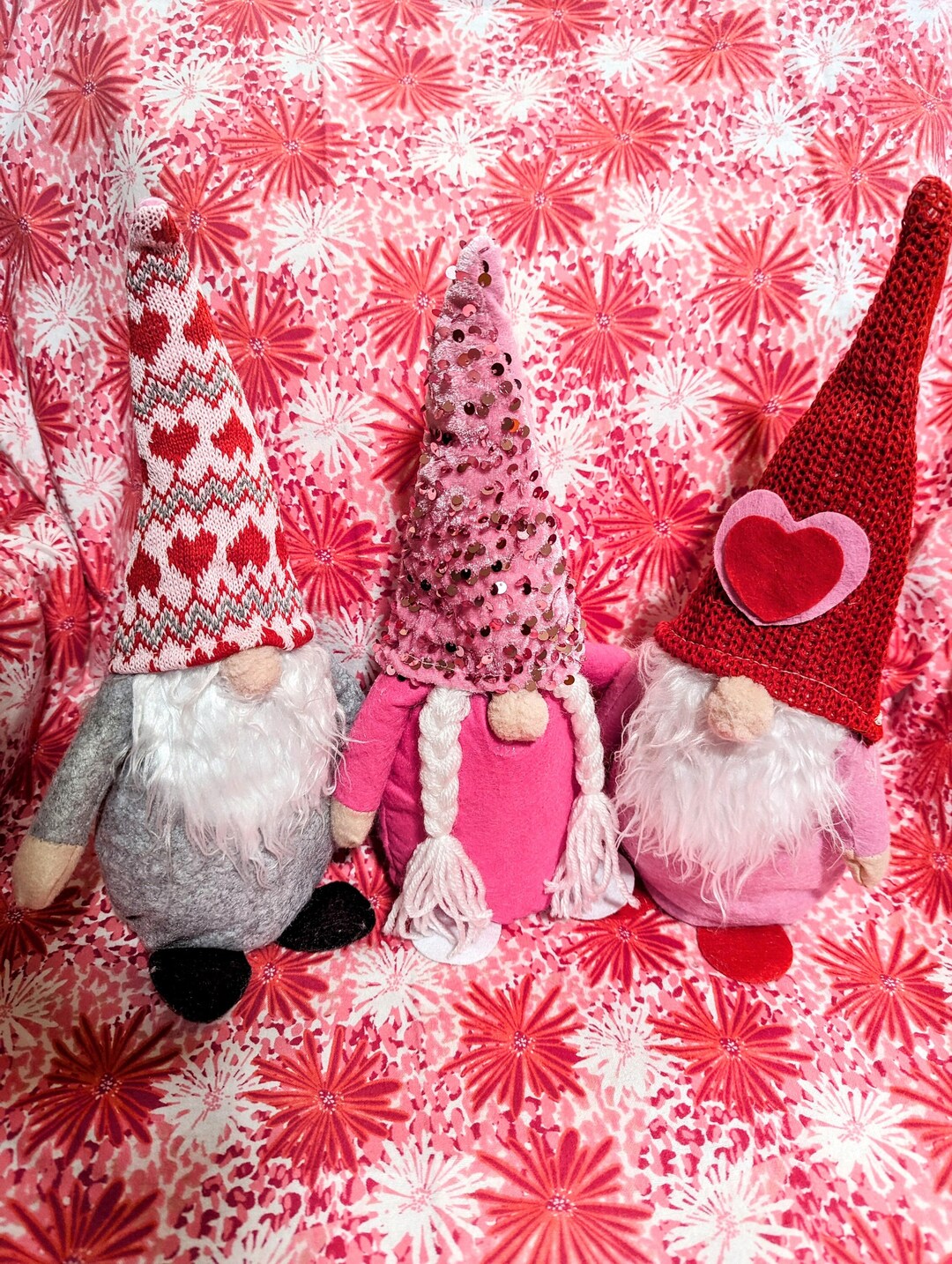 Valentine- Vintage- Holiday- Gnomes- Pixie- Kitsch- Whimsical- February -decoration- Display ...