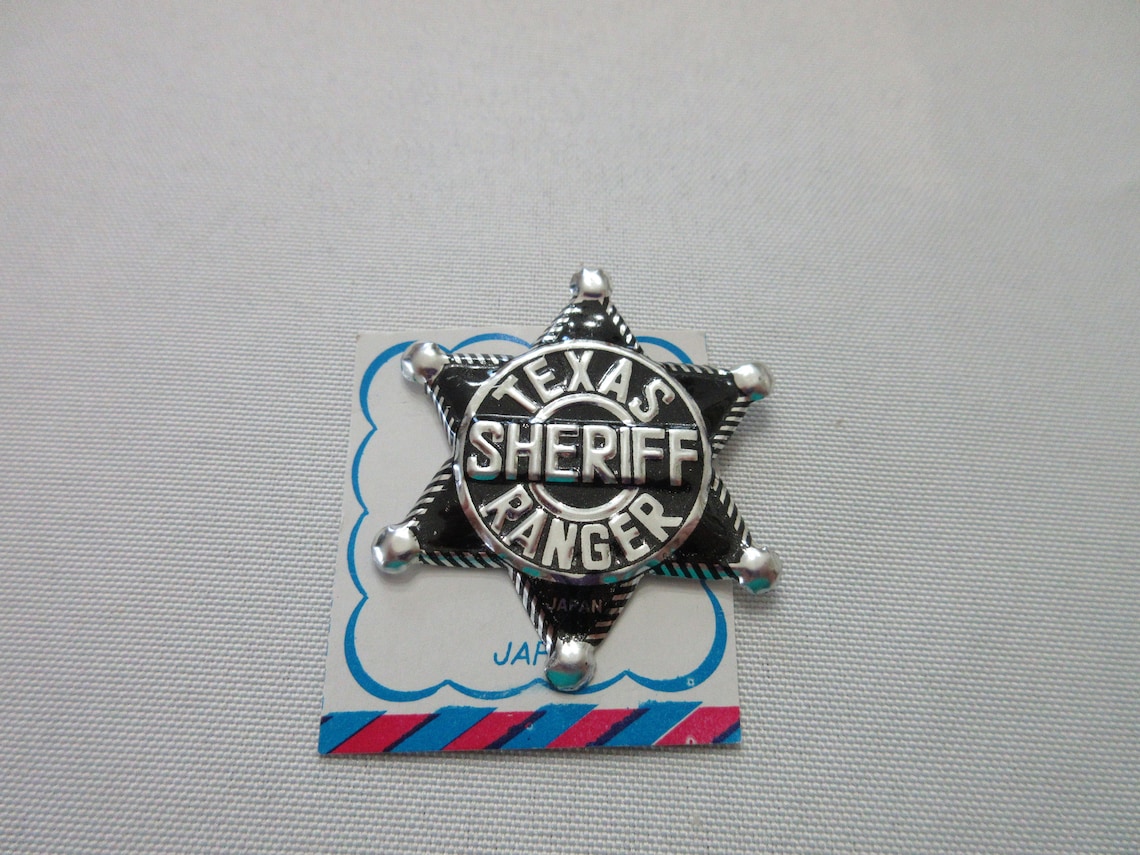 Antique Toy Texas Ranger Badge Tin Cowboy 1950's TV - Etsy