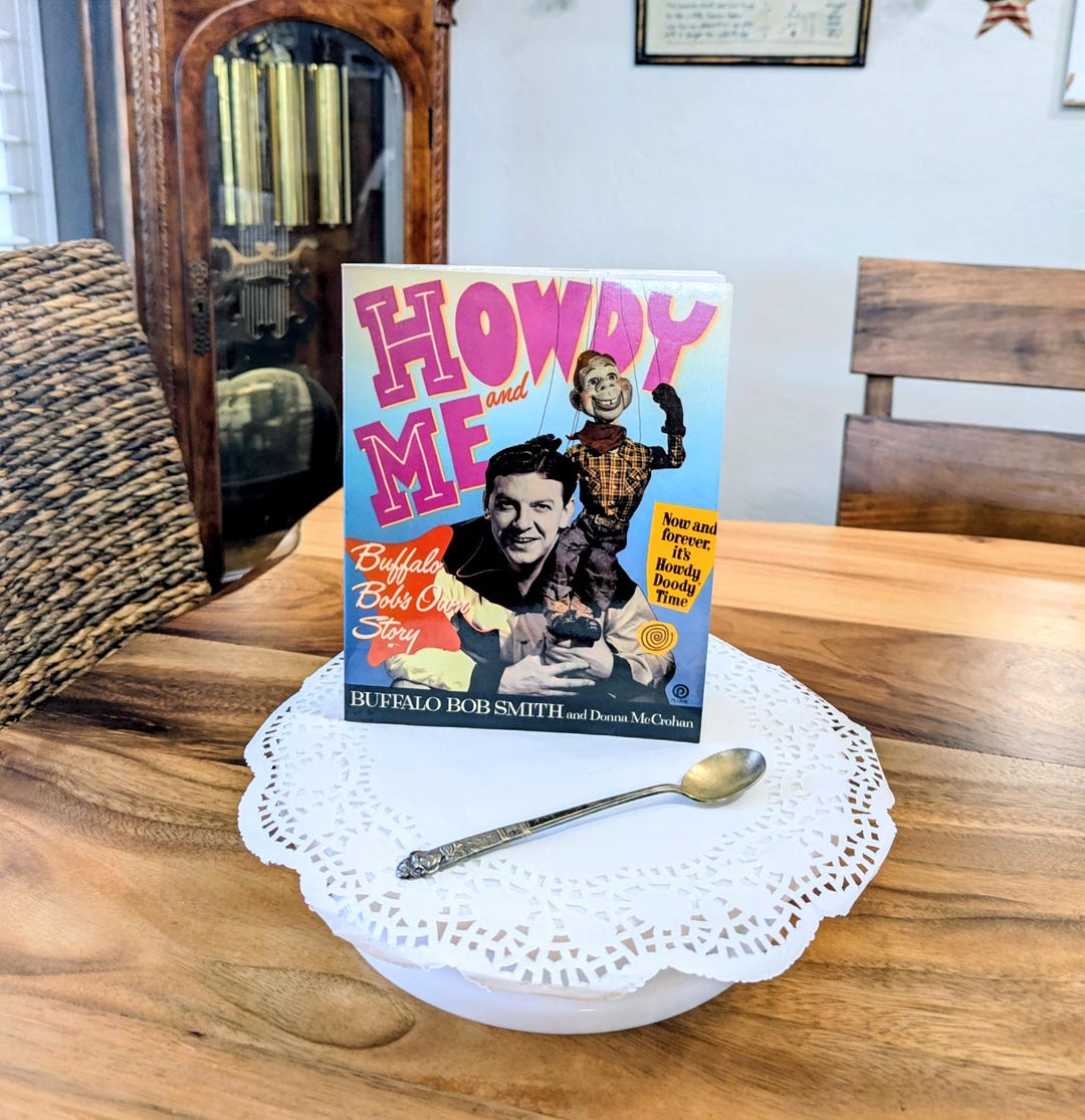 Vintage- Howdy Doody- Book- Rare- Silver Plate- Spoon- Lot- Puppet- Mid ...