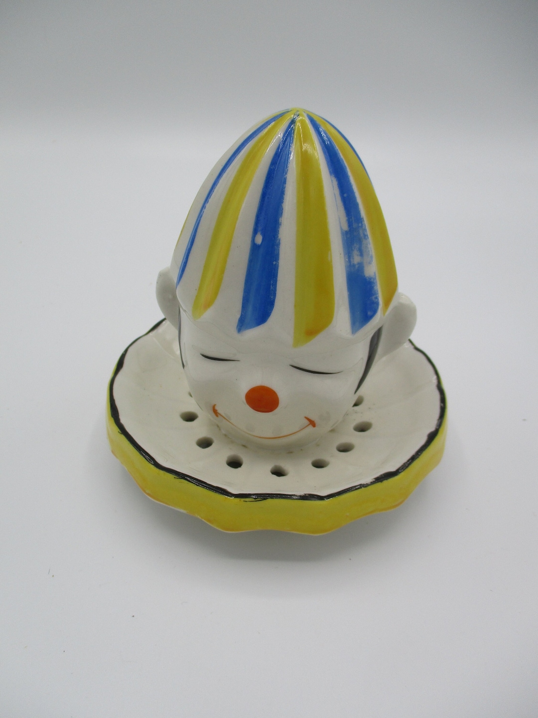 Antique -reamer- Ceramic- Clown- Kitchen- Décor- Retro- 1930- Kitsch ...